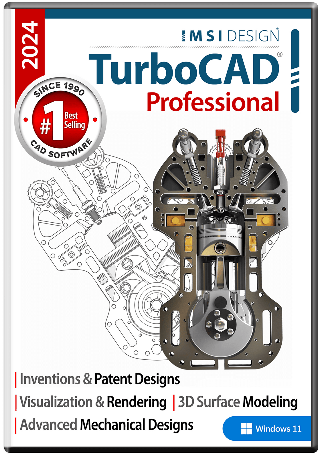 TurboCAD Professional 2024 - Instant Download for Windows
