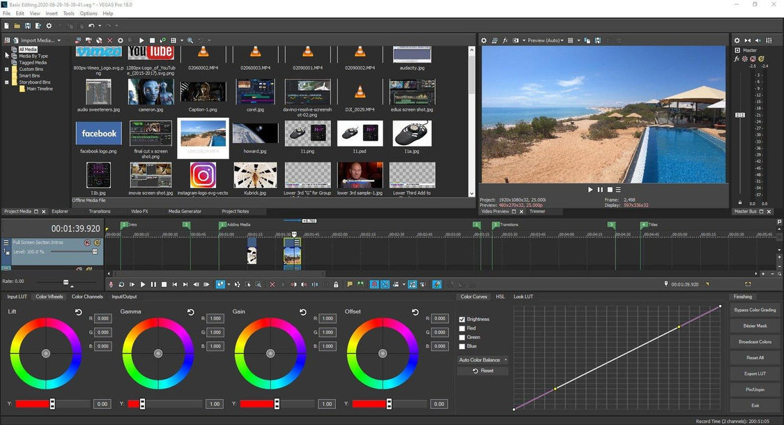 Magix Vegas Pro Edit 18 - Instant Download for Windows (1 Computer)